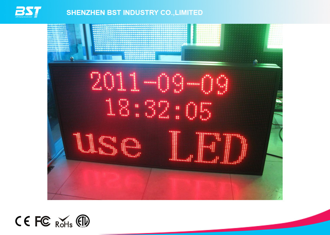 P7.62 Matrix Red Indoor Led Moving Message Sign With Aluminum Frame ...